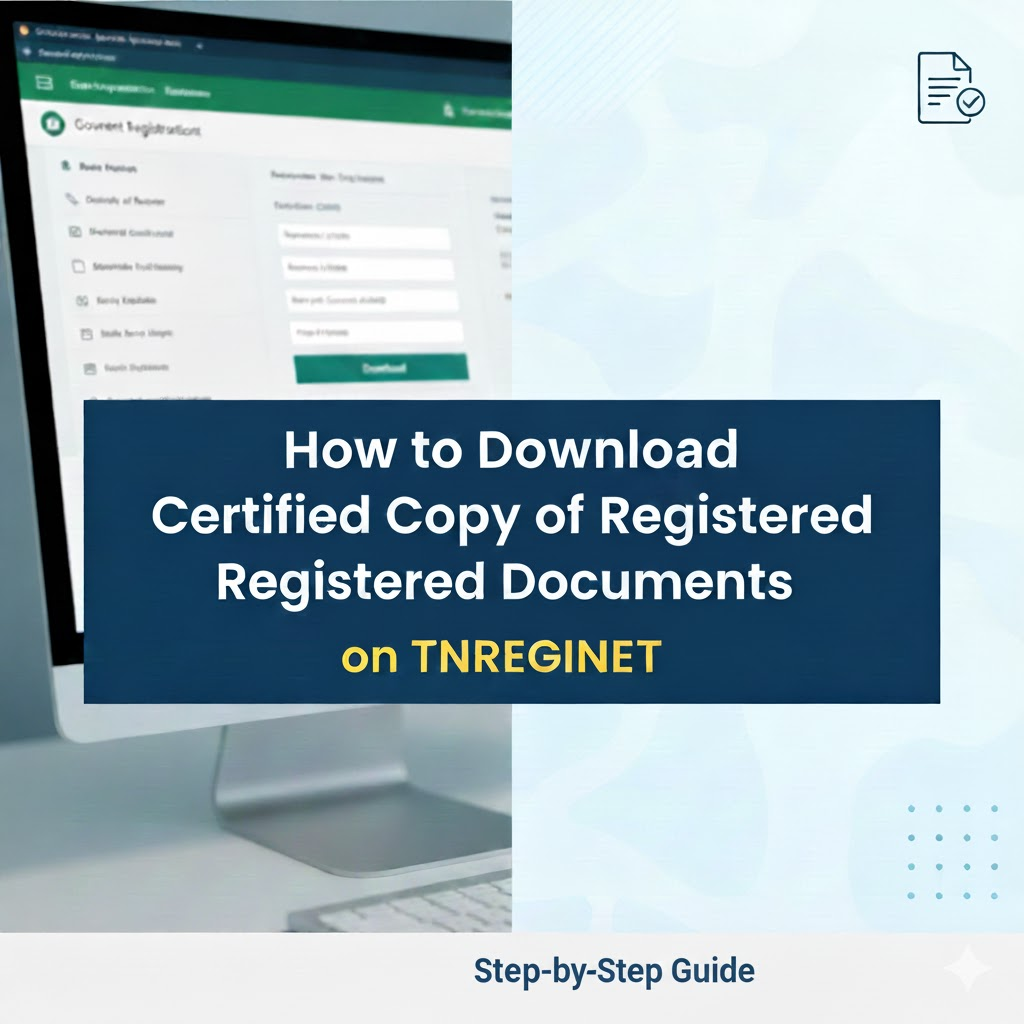 How to Download Certified Copy of Registered Documents on TNREGINET