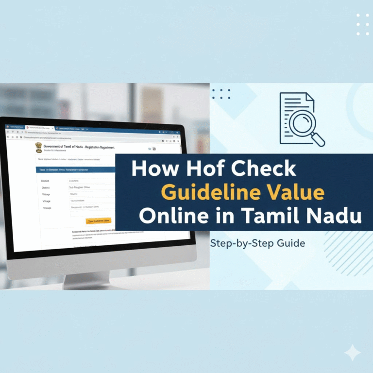 How to Check Guideline Value Online in Tamil Nadu